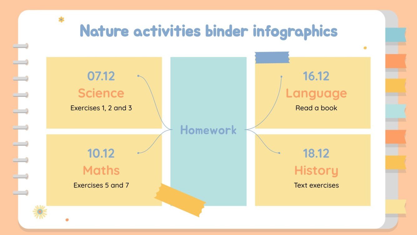 Nature Activities Binder Infographics | Google Slides & PPT