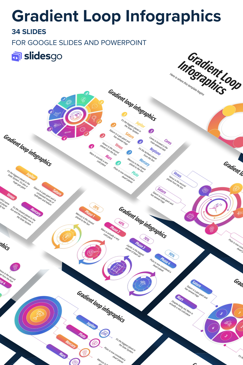 Gradient Loop Infographics | Google Slides & PowerPoint
