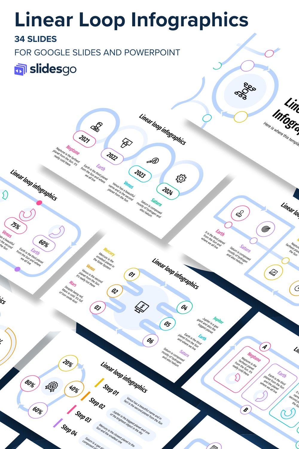 Linear Loop Infographics | Google Slides & PowerPoint