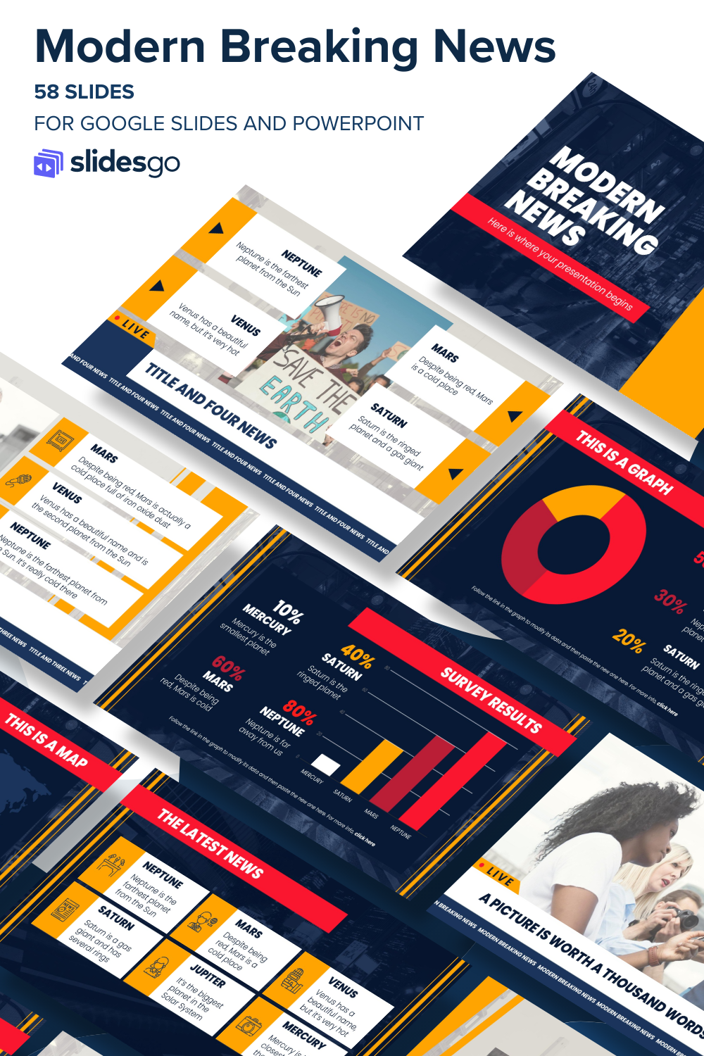 Modern Breaking News | Google Slides & PowerPoint