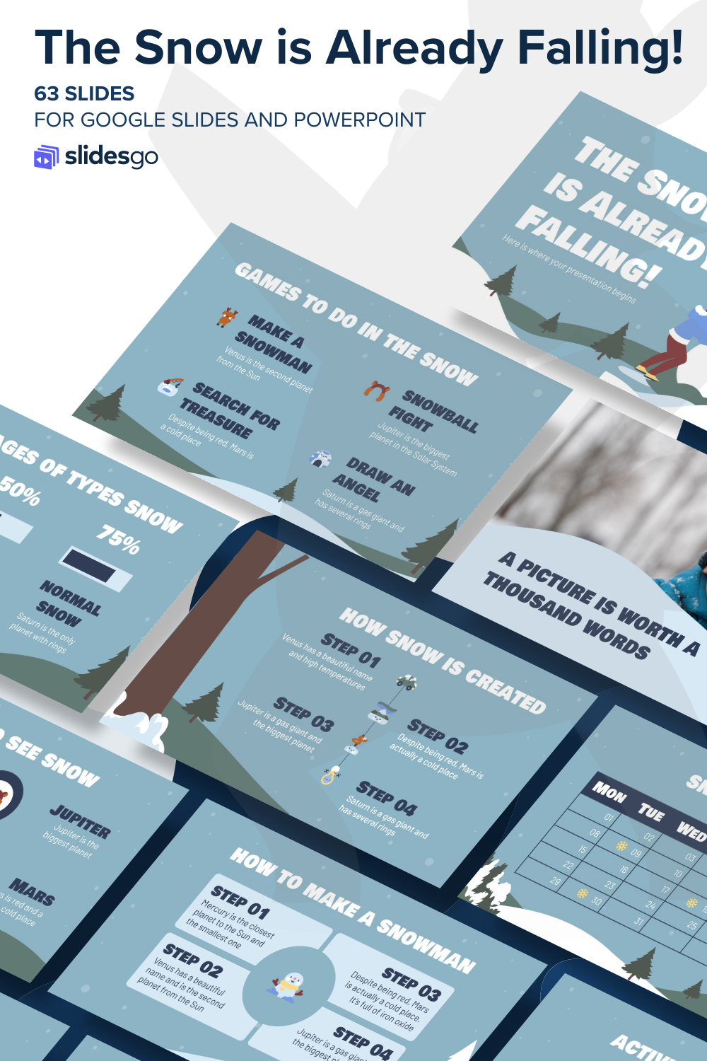 The Snow is Already Falling! | Google Slides & PPT