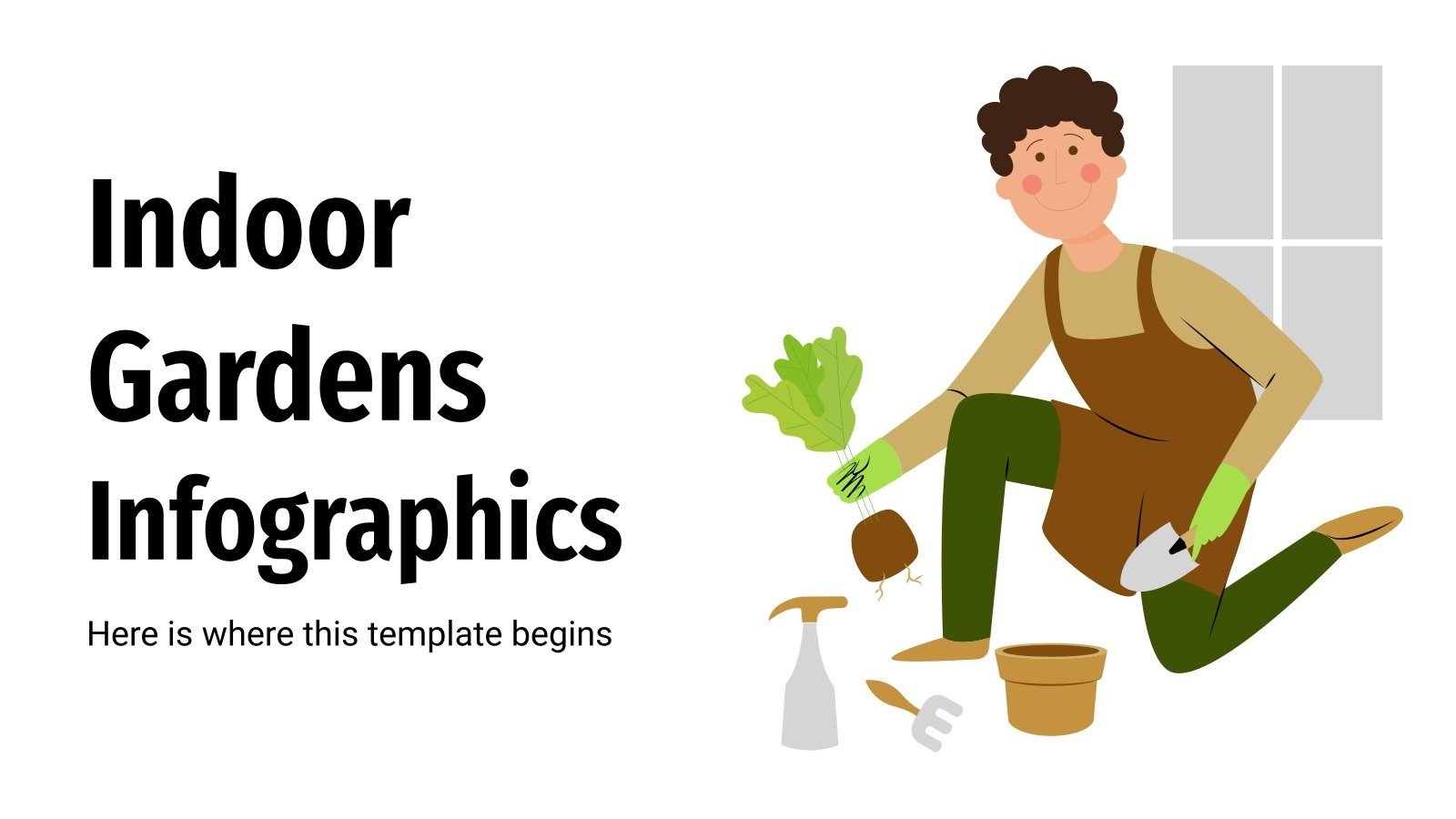 Indoor Gardens Infographics | Google Slides & PowerPoint