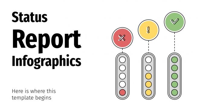 Free Status Report Infographics for Google Slides and PowerPoint