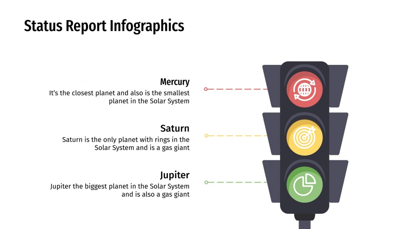 Free Status Report Infographics for Google Slides and PowerPoint