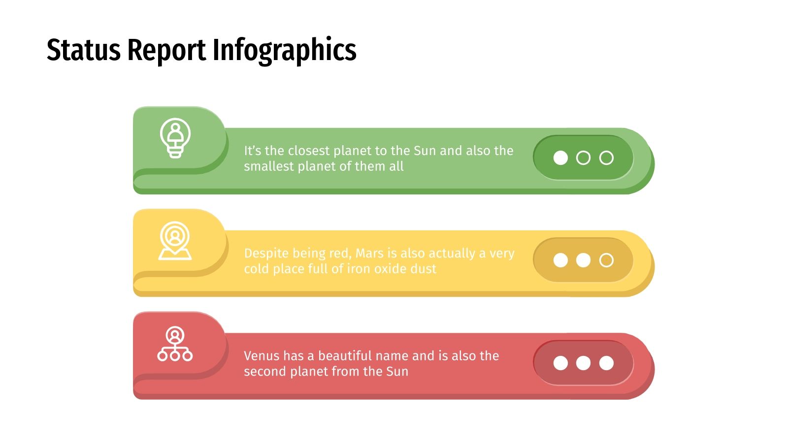 Free Status Report Infographics for Google Slides and PowerPoint