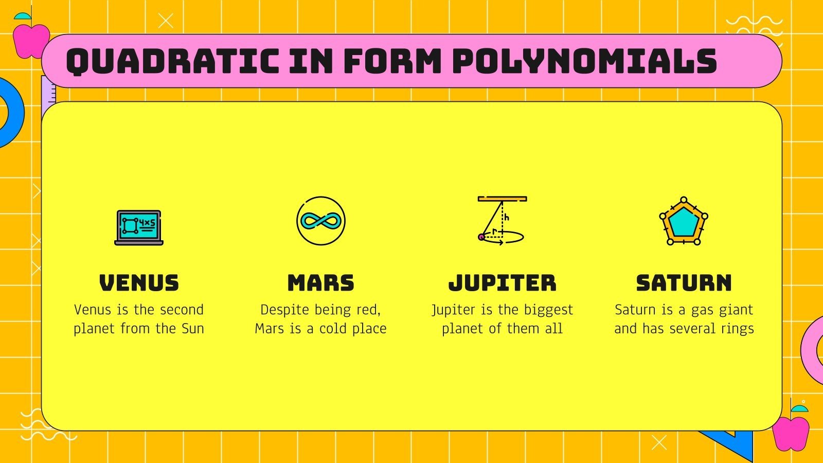 Maths for 11th Grade: Polynomials | Google Slides & PPT