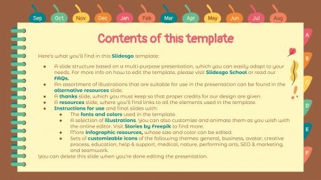 Forest Animals Planner Google Slides & PowerPoint template