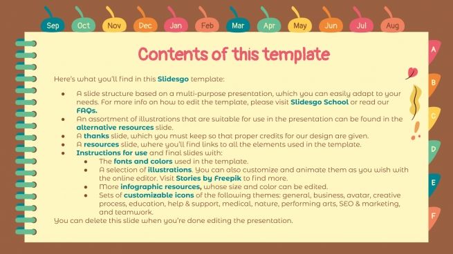 Forest Animals Planner Google Slides & PowerPoint template