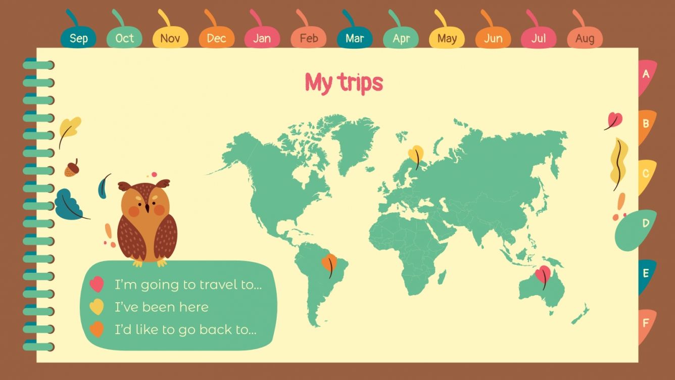 Forest Animals Planner Google Slides & PowerPoint template