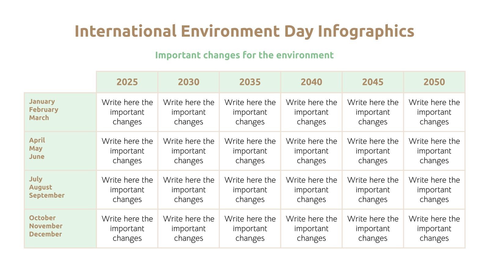Int'l Environment Day Infographics | Google Slides & PPT