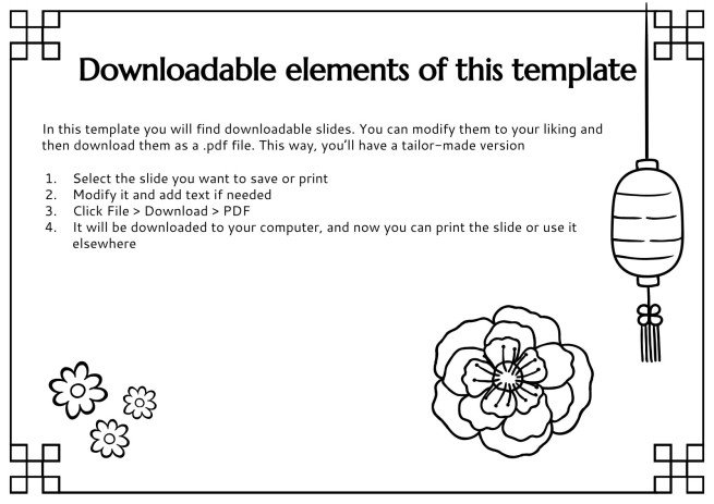 Nouvel an chinois : feuilles à colorier | Google Slides et PPT