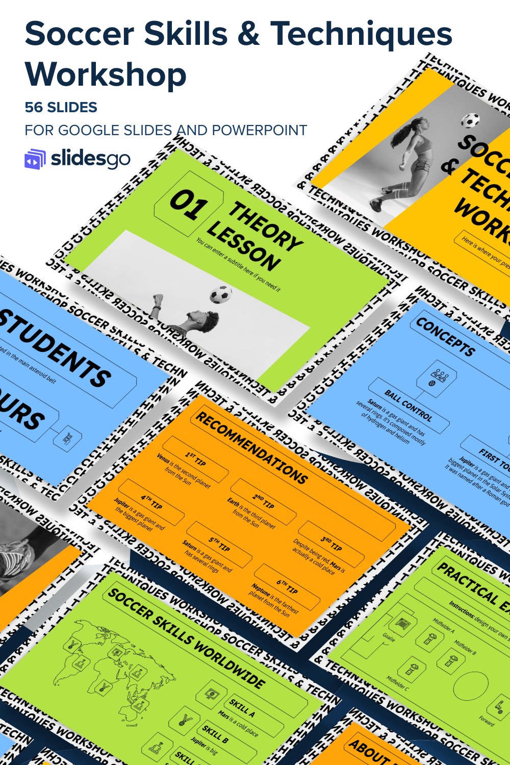 Soccer Skills & Techniques Workshop | Google Slides & PPT