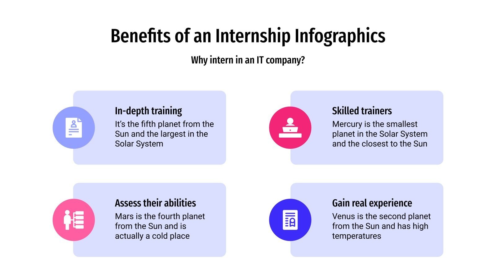 Benefits of an Internship Infographics | Google Slides & PPT