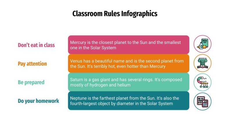 Classroom Rules Infographics | Google Slides & PowerPoint
