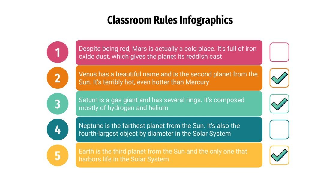Classroom Rules Infographics | Google Slides & PowerPoint
