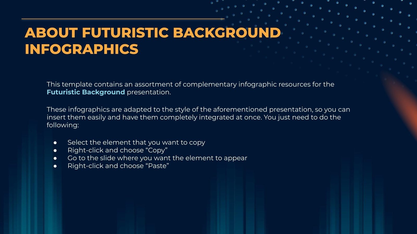 Futuristic Background Infographics | Google Slides & PPT