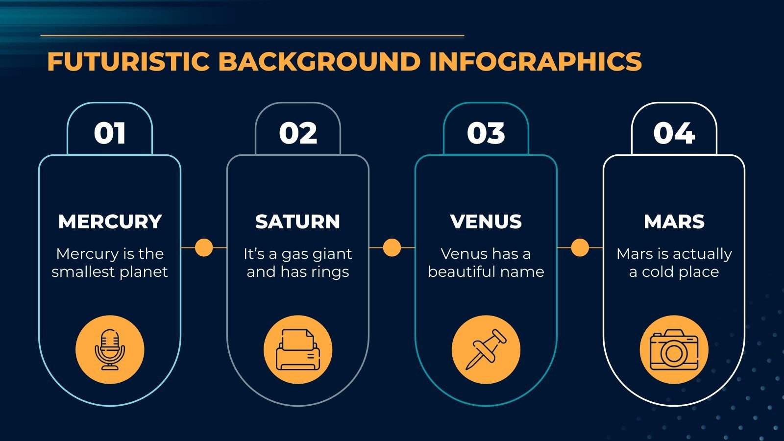 Futuristic Background Infographics | Google Slides & PPT