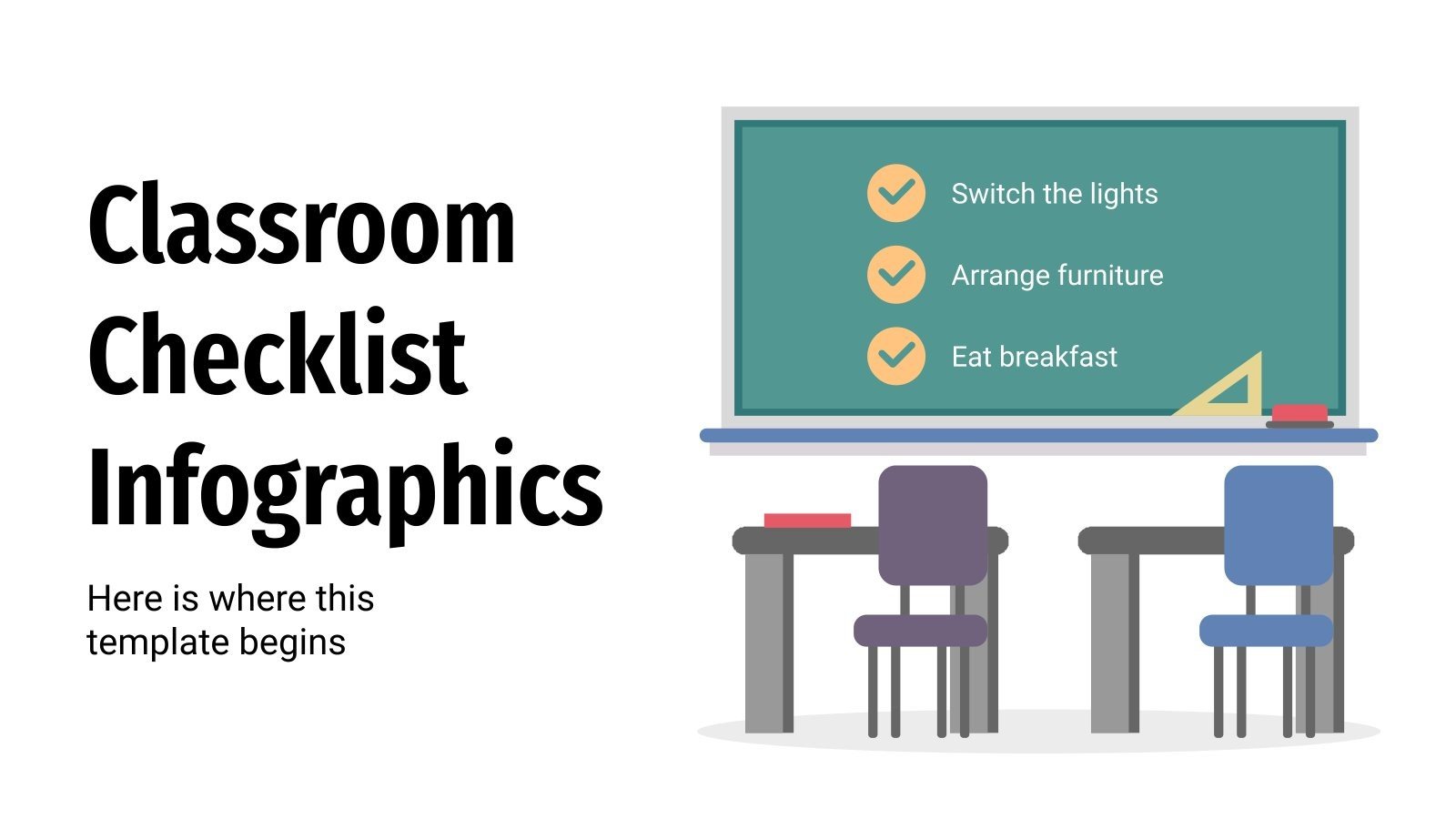 Classroom Checklist Infographics | Google Slides & PowerPoint