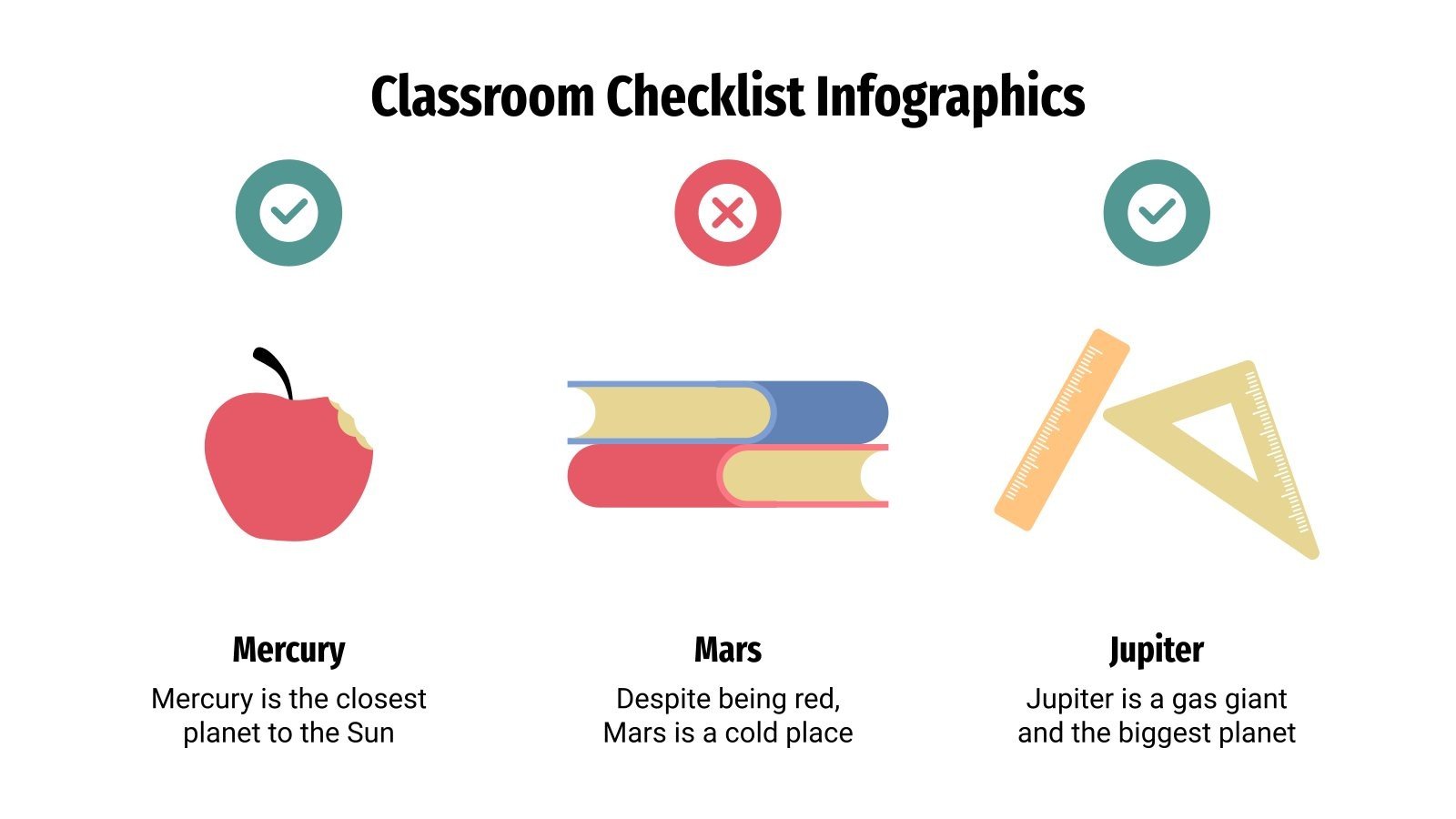 Classroom Checklist Infographics | Google Slides & PowerPoint