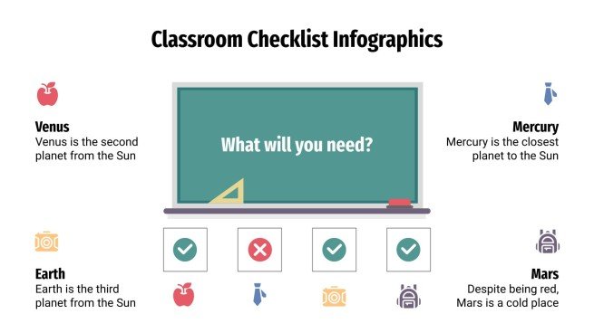 Classroom Checklist Infographics | Google Slides & PowerPoint