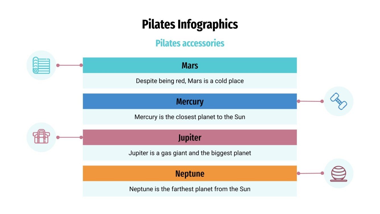 Infográficos de Pilates | Modelo do Google Slides e PPT
