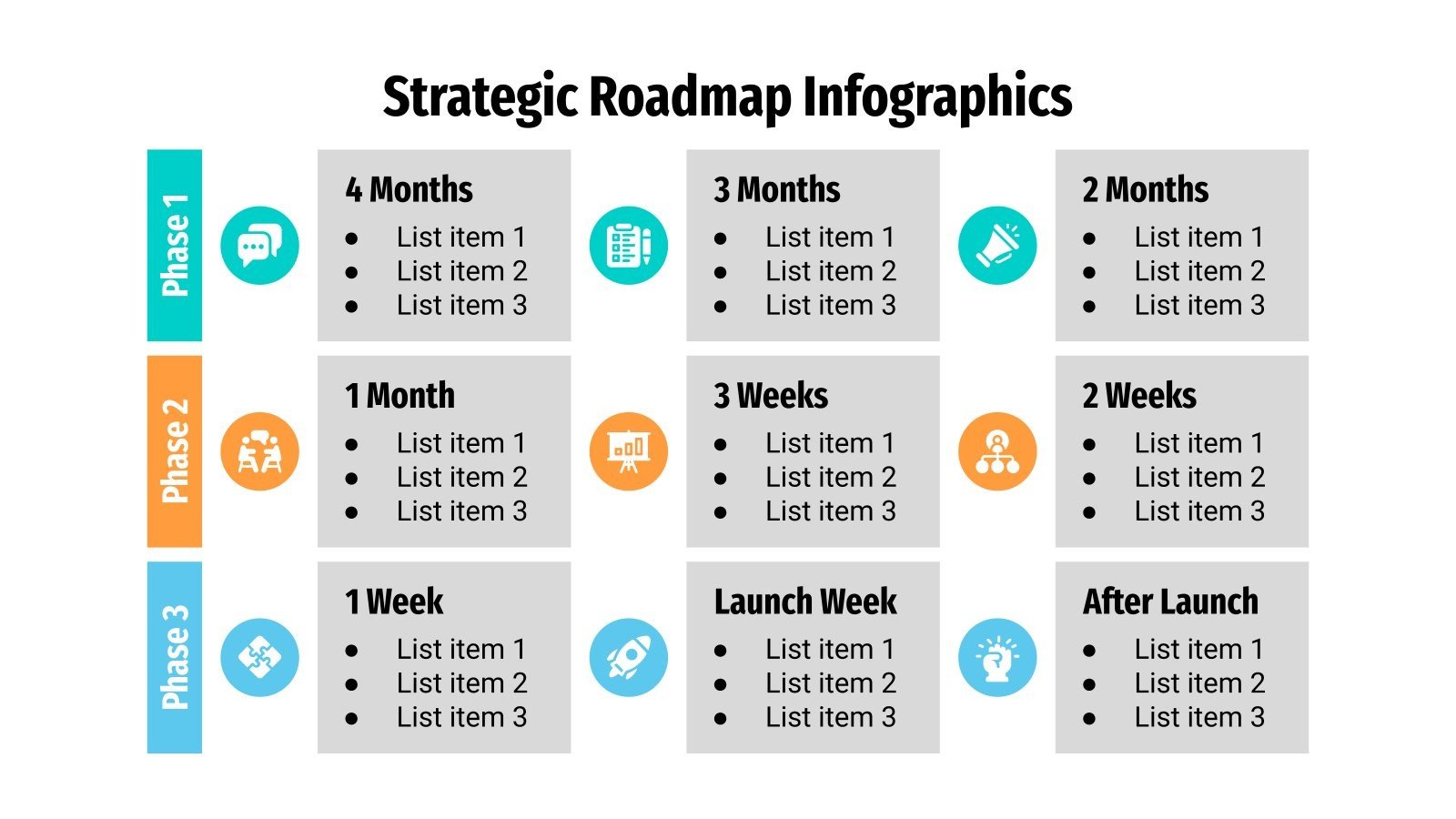 Strategic Roadmap Infographics | Google Slides & PowerPoint