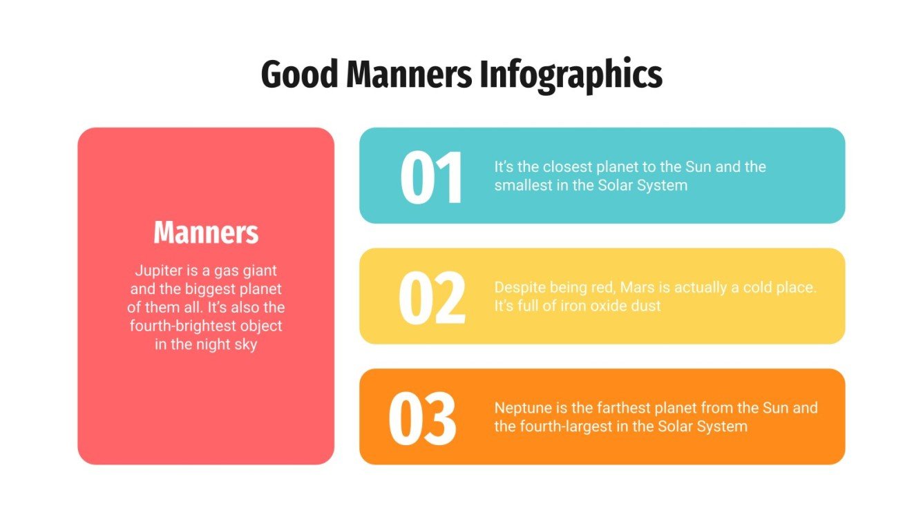 Good Manners Infographics | Google Slides & PowerPoint