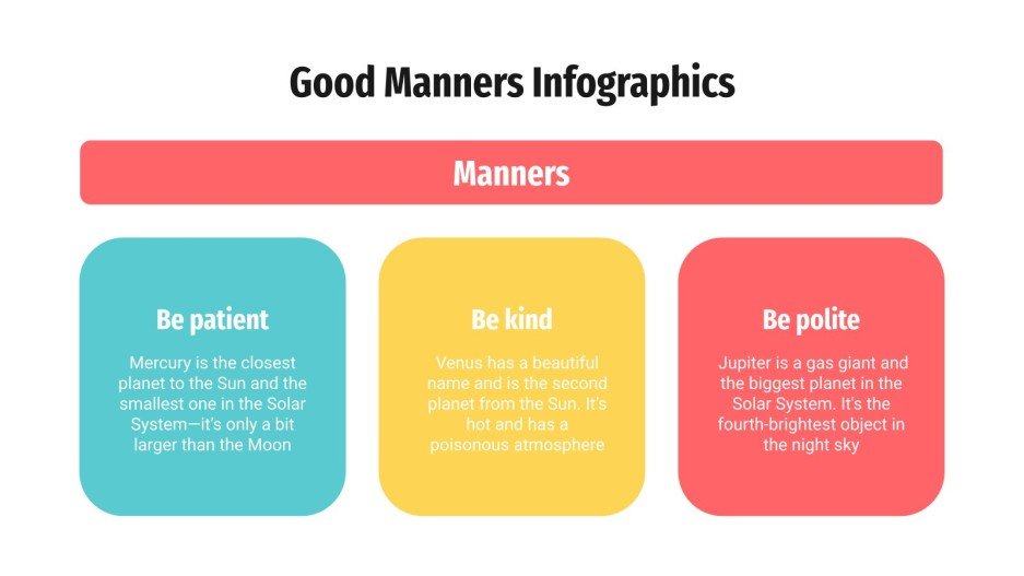 Good Manners Infographics | Google Slides & PowerPoint