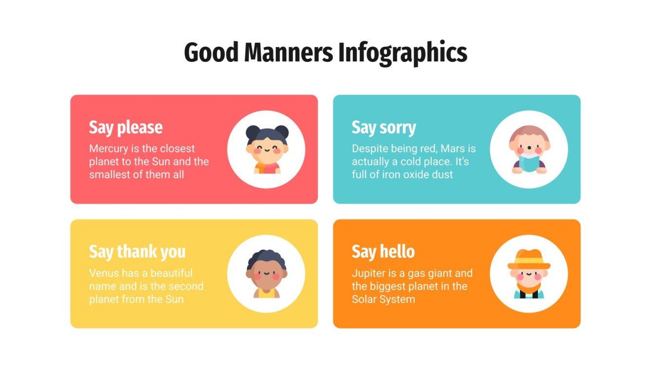 Good Manners Infographics | Google Slides & PowerPoint