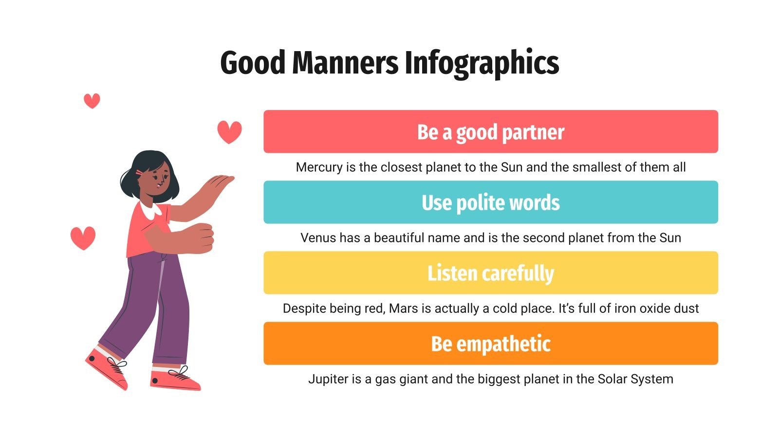 Good Manners Infographics | Google Slides & PowerPoint