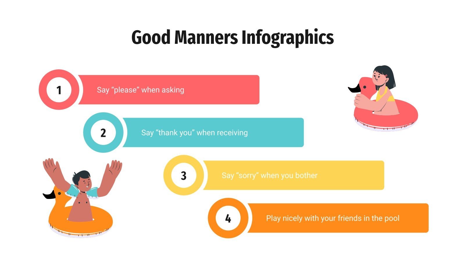 Good Manners Infographics | Google Slides & PowerPoint