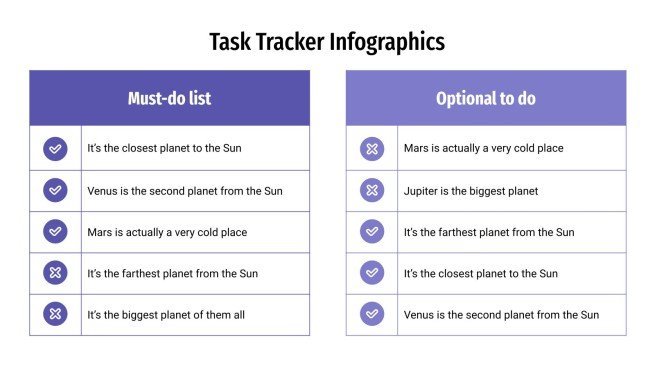 Task Tracker Infographics | Google Slides & PowerPoint