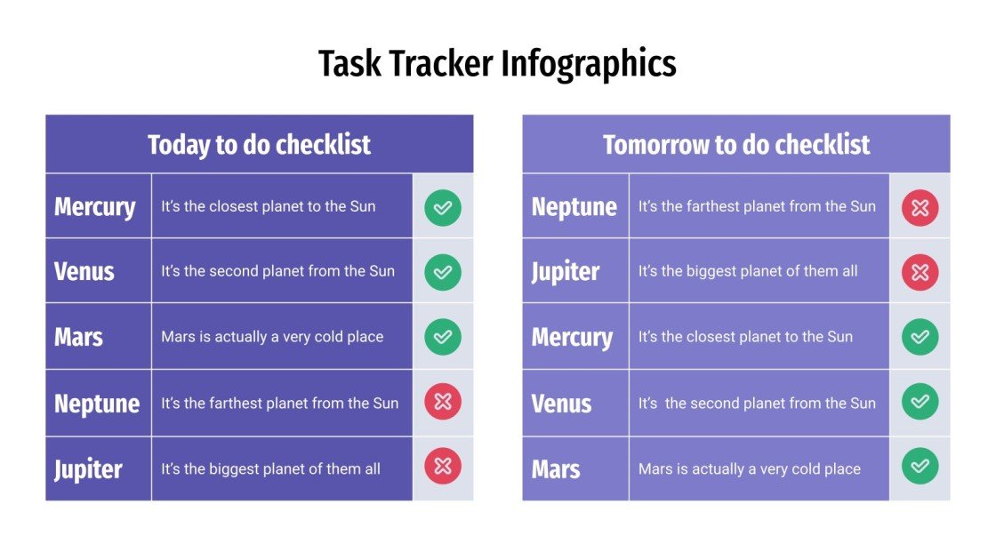 Task Tracker Infographics | Google Slides & PowerPoint