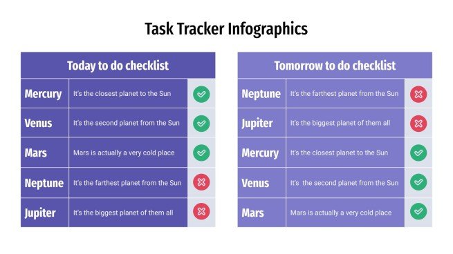 Task Tracker Infographics | Google Slides & PowerPoint