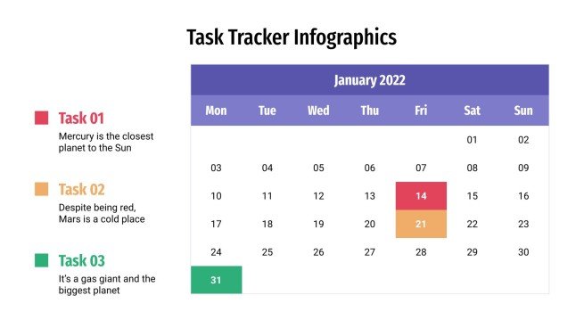 Task Tracker Infographics | Google Slides & PowerPoint