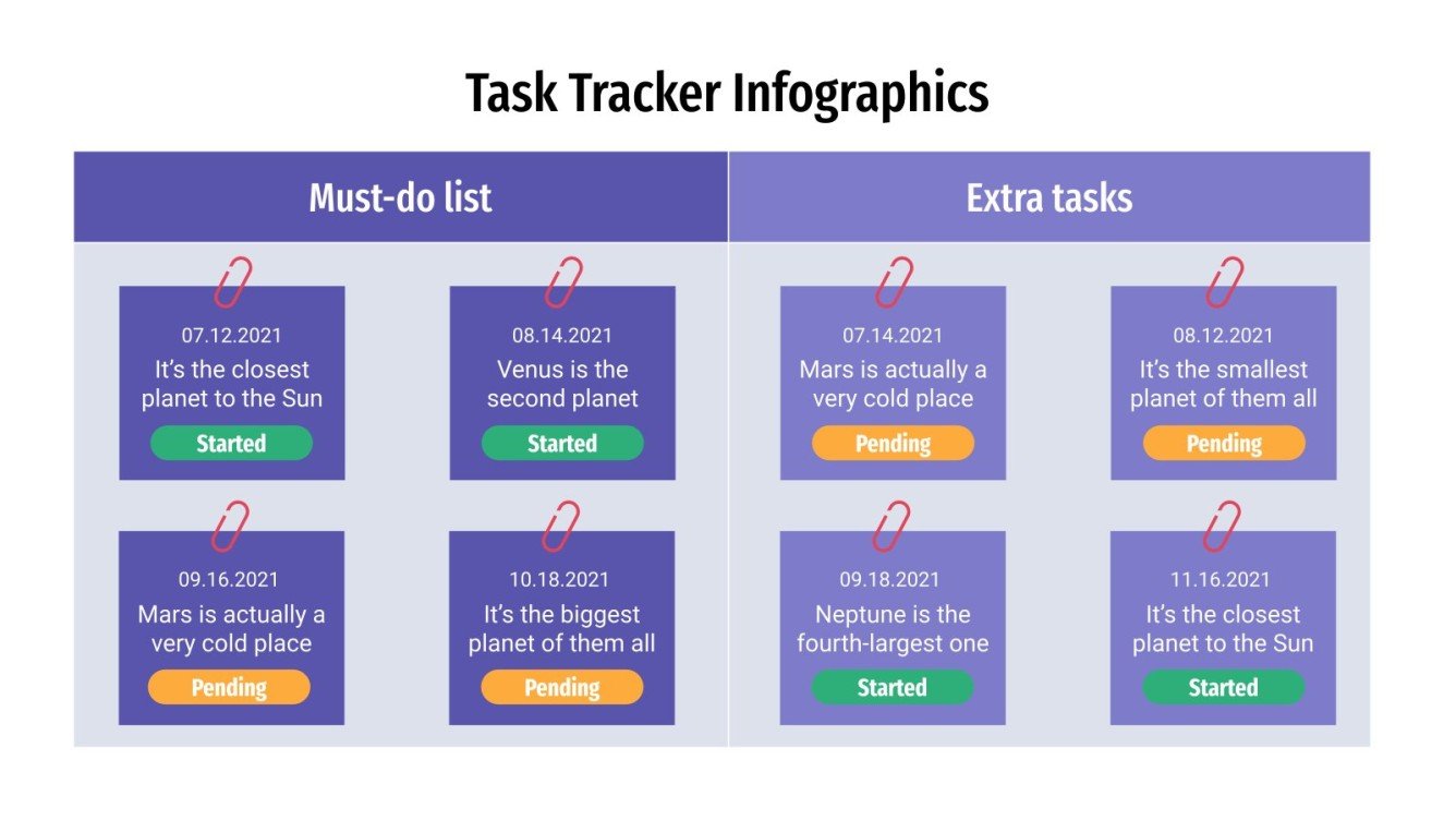 Task Tracker Infographics | Google Slides & PowerPoint