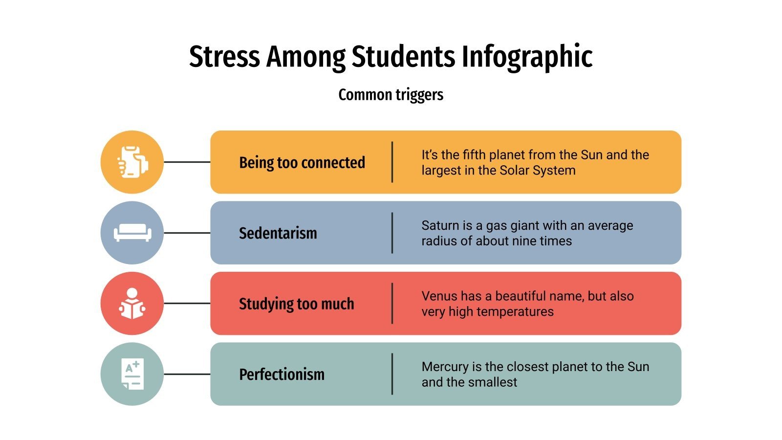 Stress Among Students Infographics | Google Slides & PPT