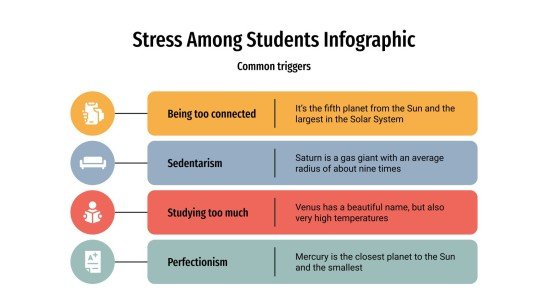 Stress Among Students Infographics | Google Slides & PPT