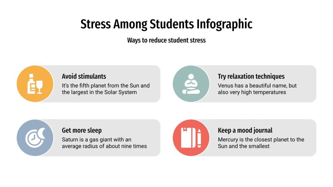 Stress Among Students Infographics | Google Slides & PPT
