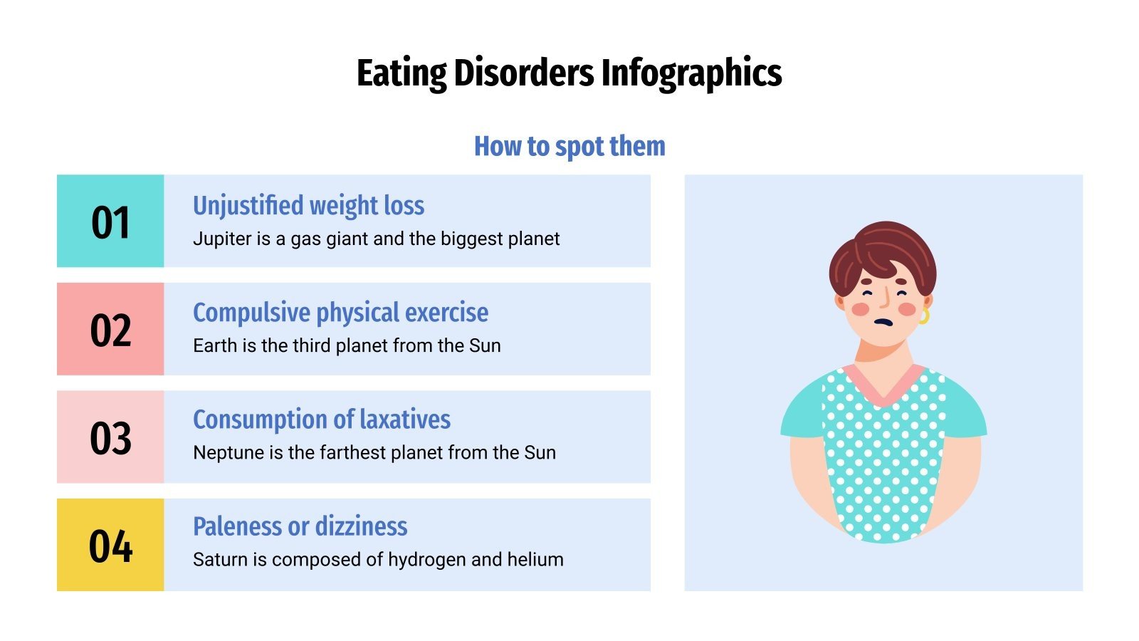 Eating Disorders Infographics | Google Slides & PowerPoint