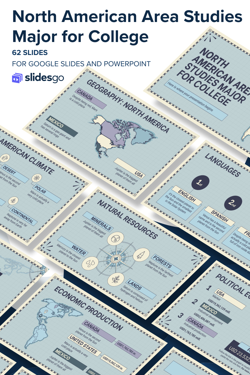 North American Area Studies Major for College | Google Slides