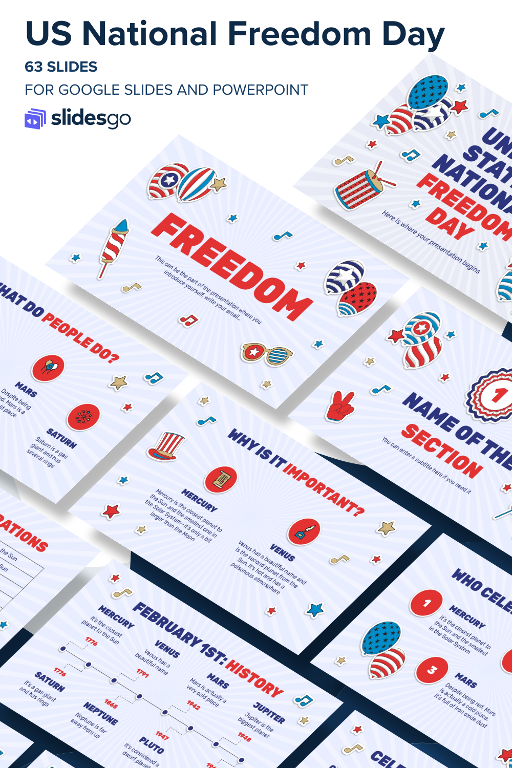 US National Freedom Day | Google Slides & PowerPoint