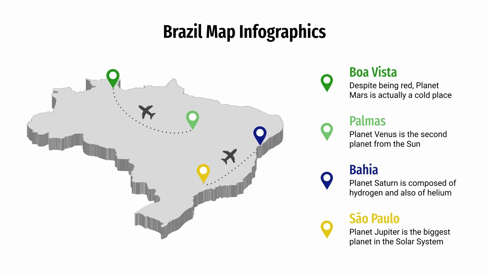 Infográficos com mapas do Brasil | Tema do Google Slides e PPT