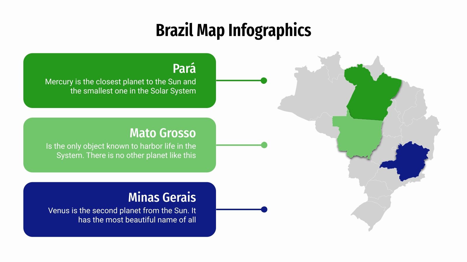 Infográficos com mapas do Brasil | Tema do Google Slides e PPT