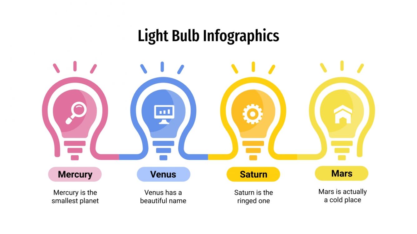 Light Bulb Infographics for Google Slides and PowerPoint