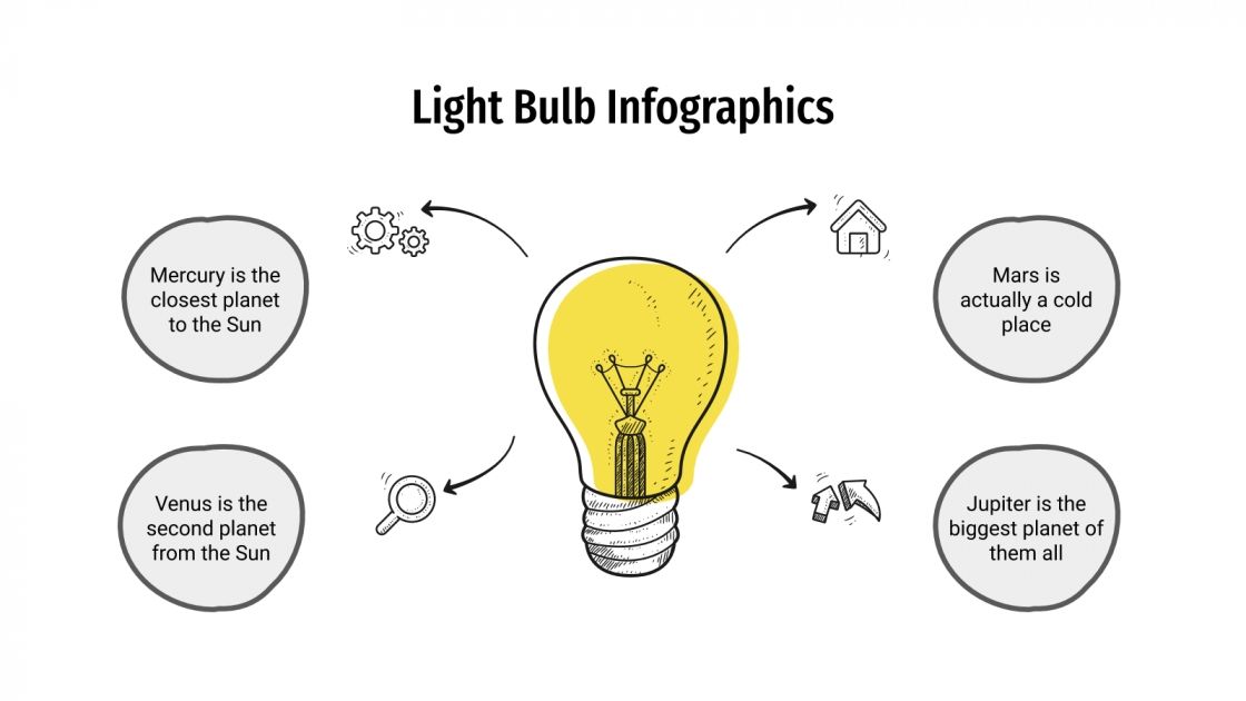 Light Bulb Infographics for Google Slides and PowerPoint