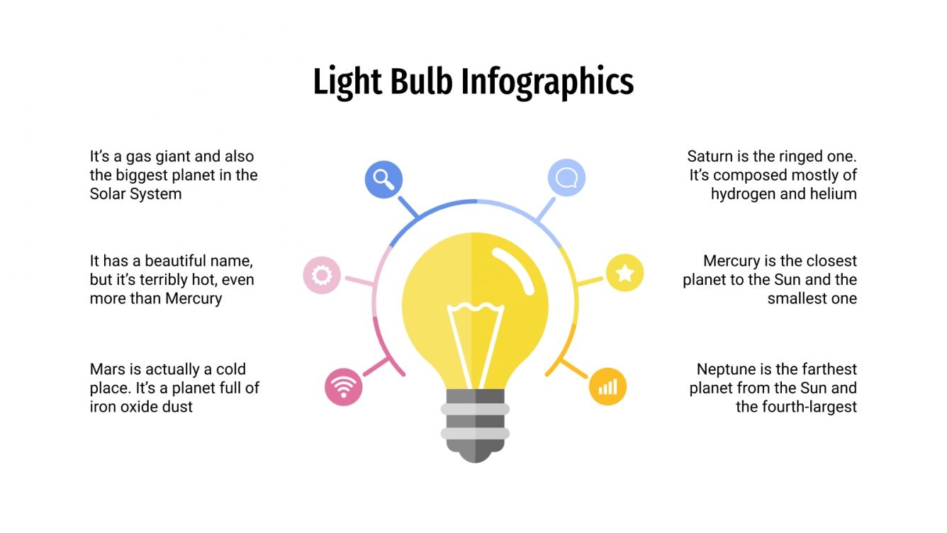 Light Bulb Infographics for Google Slides and PowerPoint