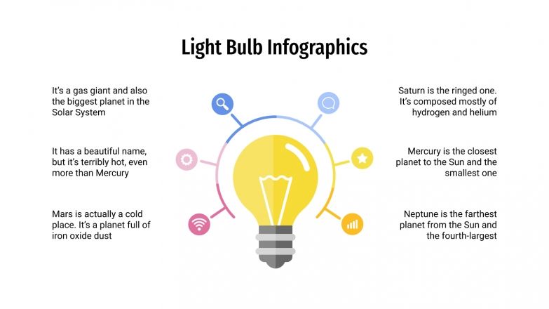 Light Bulb Infographics for Google Slides and PowerPoint