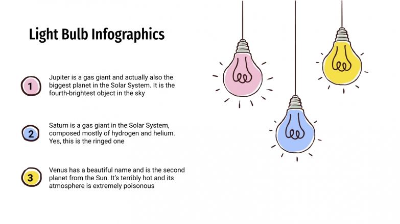 Light Bulb Infographics for Google Slides and PowerPoint