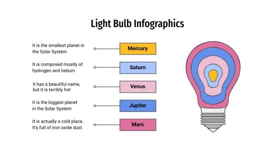 Light Bulb Infographics for Google Slides and PowerPoint